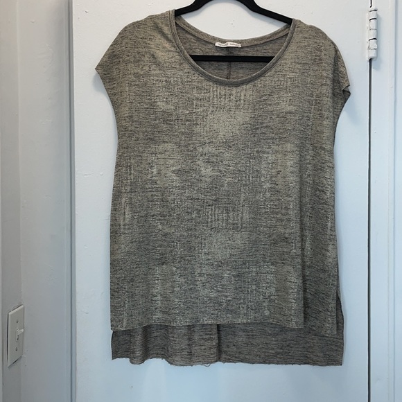 Zara | Tops | Zara Gold Metallic Top | Poshmark